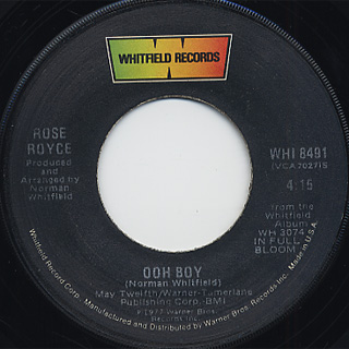 Rose Royce / Ooh Boy c/w You Can’t Please Everybody (7inch), Whitefield Records | 中古レコード通販 大阪 ...