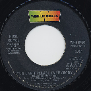 Rose Royce / Ooh Boy c/w You Can’t Please Everybody (7inch), Whitefield Records | 中古レコード通販 大阪 ...